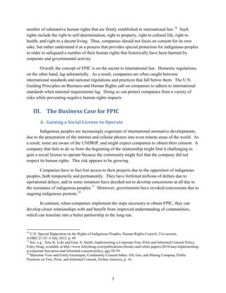 Indigenous Peoples’ Rights and the Role of Free, Prior and Informed ...