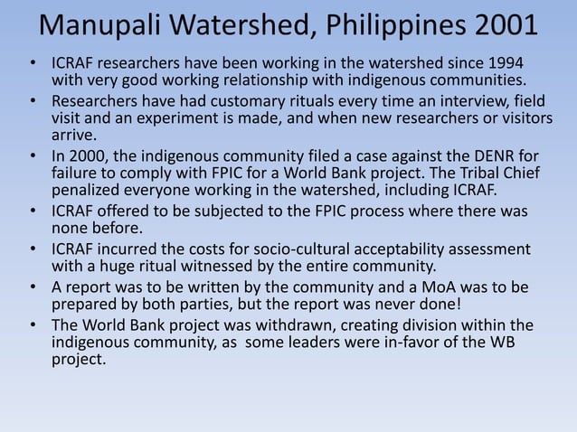 Free and Prior Informed Consent (FPIC) in Carbon Projects | PPTX