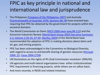 Free and Prior Informed Consent (FPIC) in Carbon Projects | PPTX