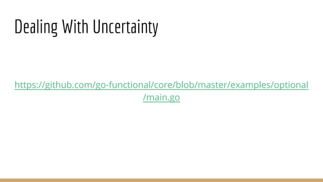 Functional Programming in Go | PPT
