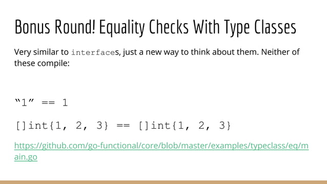 Functional Programming in Go | PPT