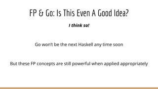 Functional Programming in Go | PPT