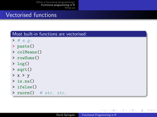 Functional Programming in R | PPT