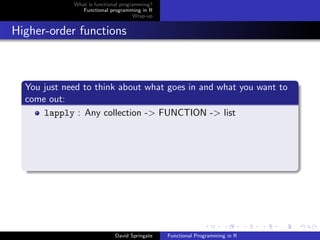 Functional Programming in R | PPT