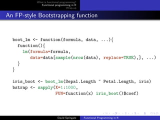 Functional Programming in R | PPT
