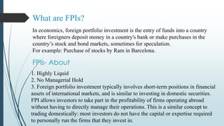 Fpi ppt tarang gupta | PPTX