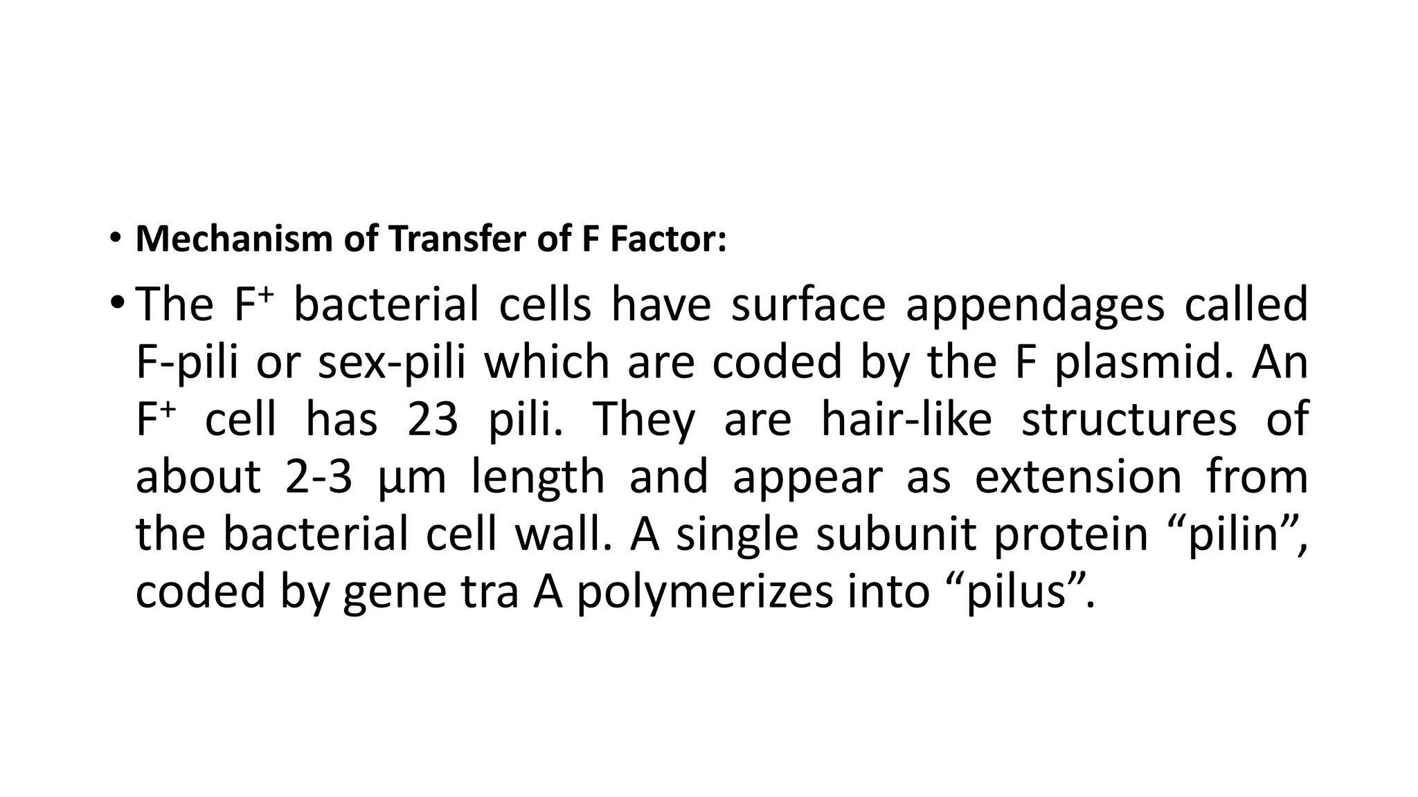 F plasmid organisation | PPTX