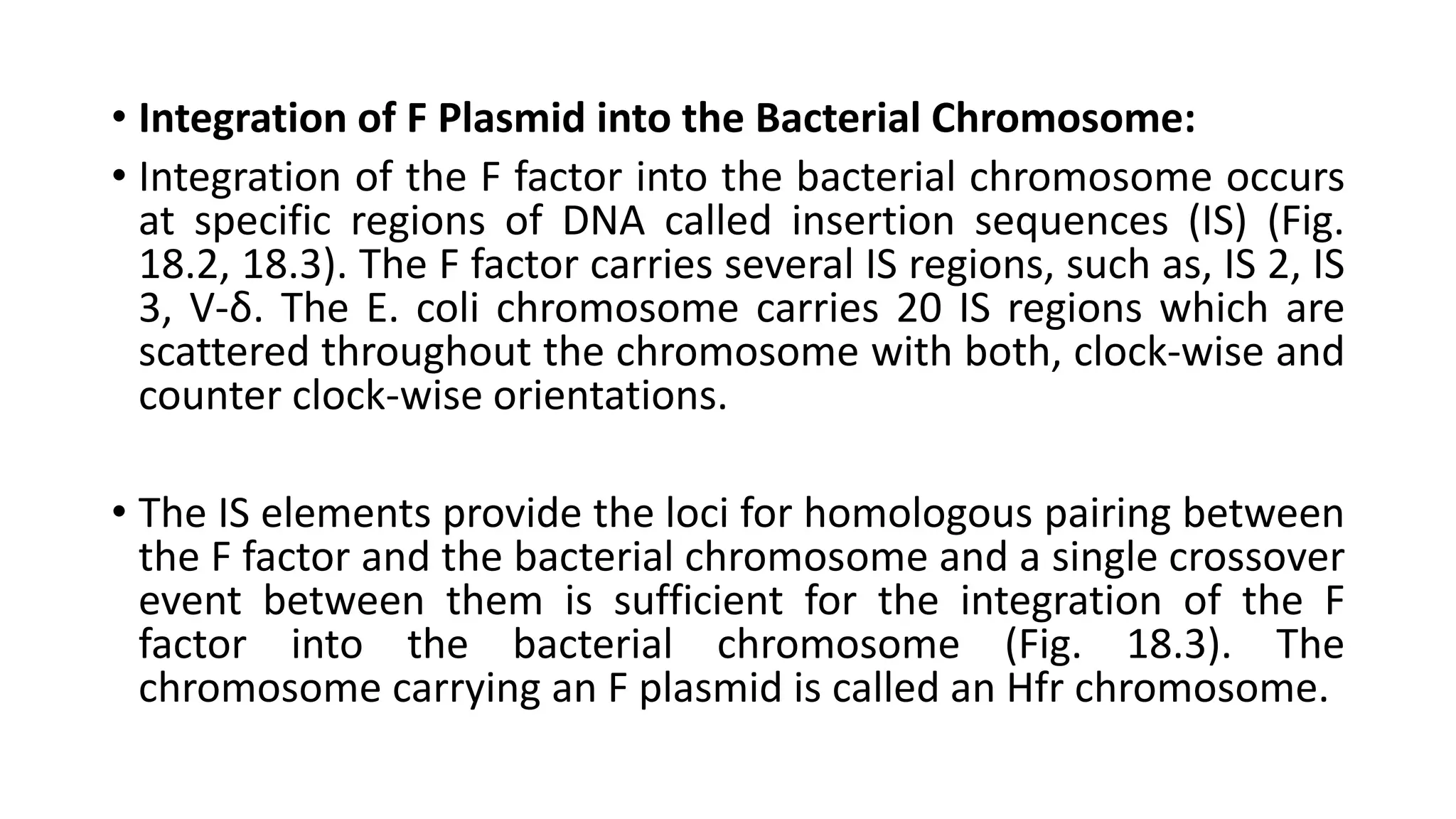 F plasmid organisation | PPTX