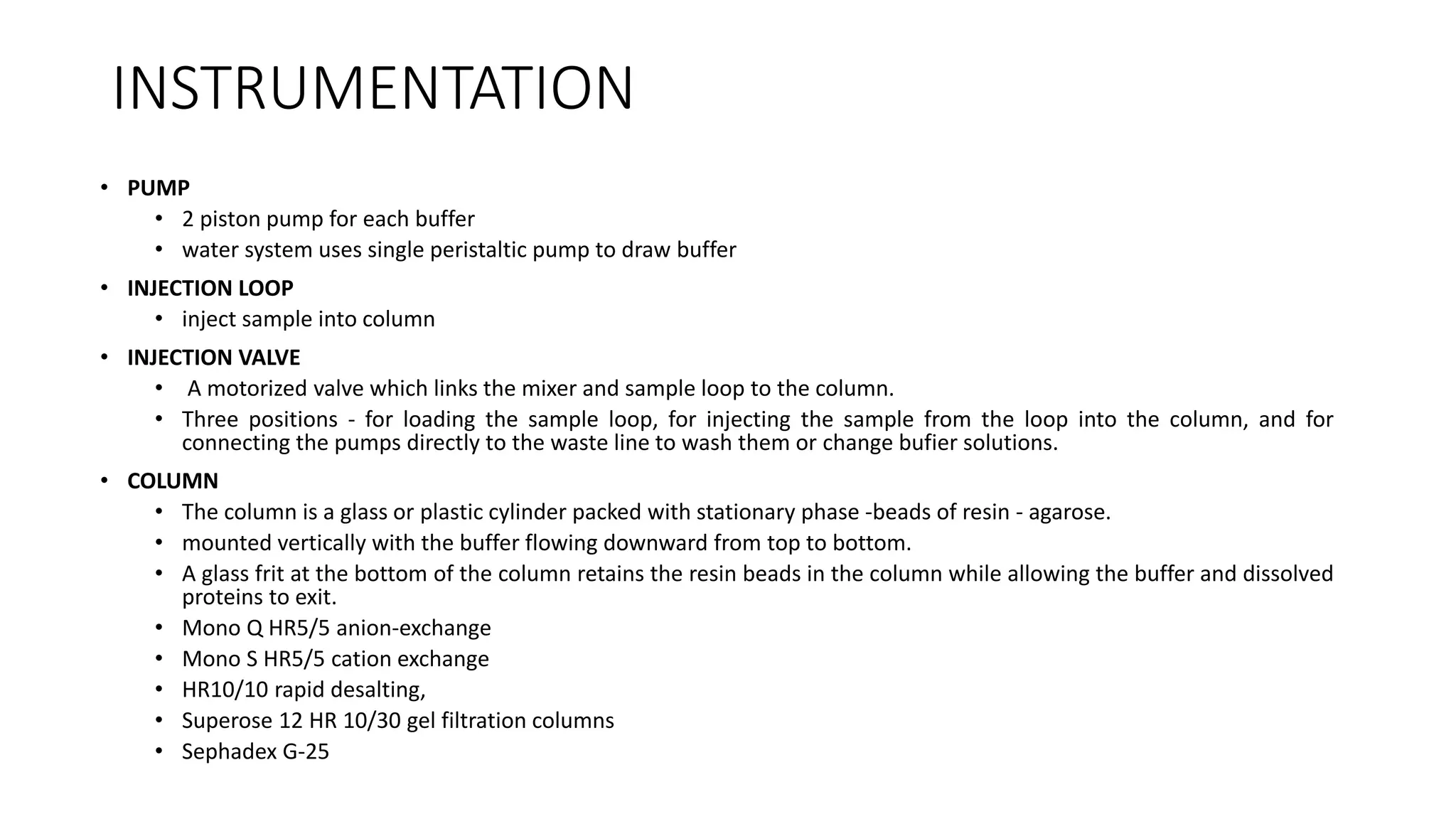 FPLC - Fast Protein Liquid Chromatography | PPTX
