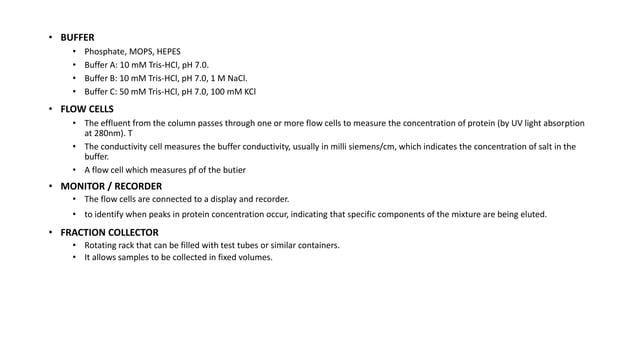 FPLC - Fast Protein Liquid Chromatography | PPTX