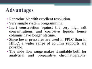 Fplc(fast protein liquid chromatography ) | PPT