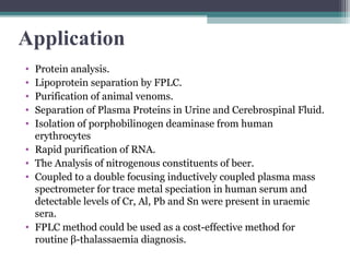 Fplc(fast protein liquid chromatography ) | PPT