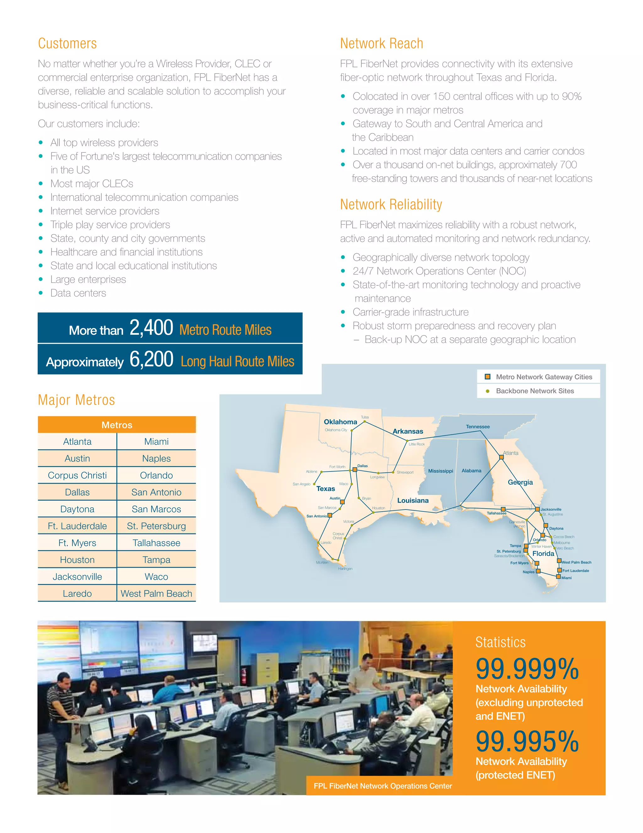 FPL FiberNet Fact Sheet | PDF