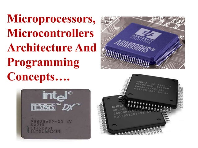 Microproccesor and Microcontrollers hardware basics | PPTX
