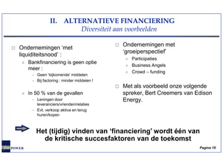 Fp lunch ondernemingsfinanciering | PPT