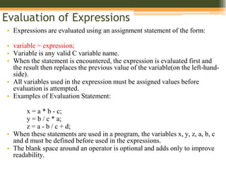 FPL_UNIT2 SPPU Operators and Expressions | PDF