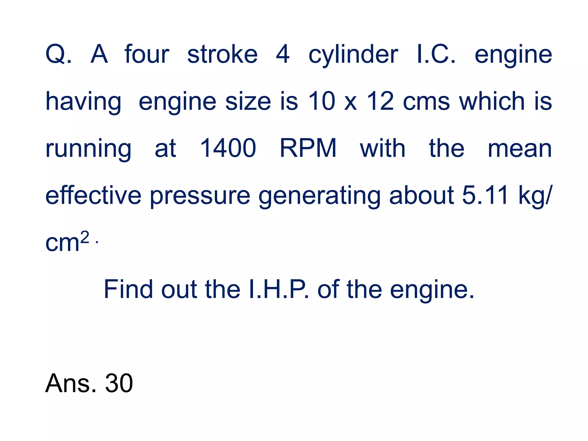 IC engine terminology and solved problem | PPT IC engine terminology and solved problem | PPT