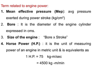 IC engine terminology and solved problem | PPT