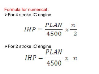IC engine terminology and solved problem | PPT