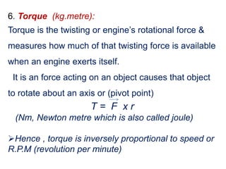 IC engine terminology and solved problem | PPT