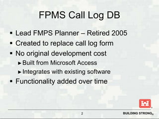 FPMS Anniversary Case Study Presentation | PPT