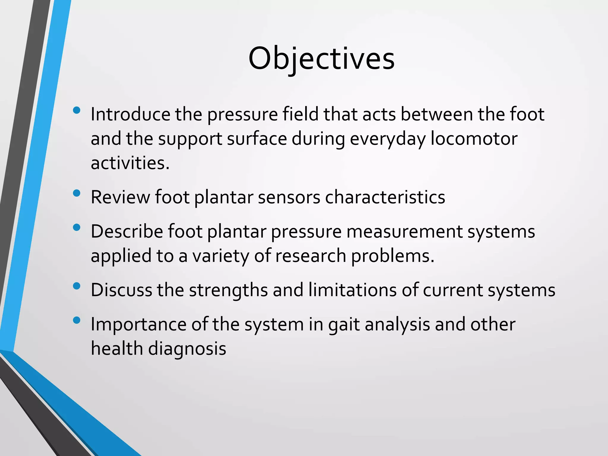 Foot Pressure Measurement System | PPTX