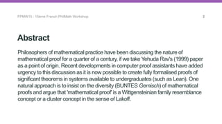 The concept of proof: how much trouble are we in? | PPTX