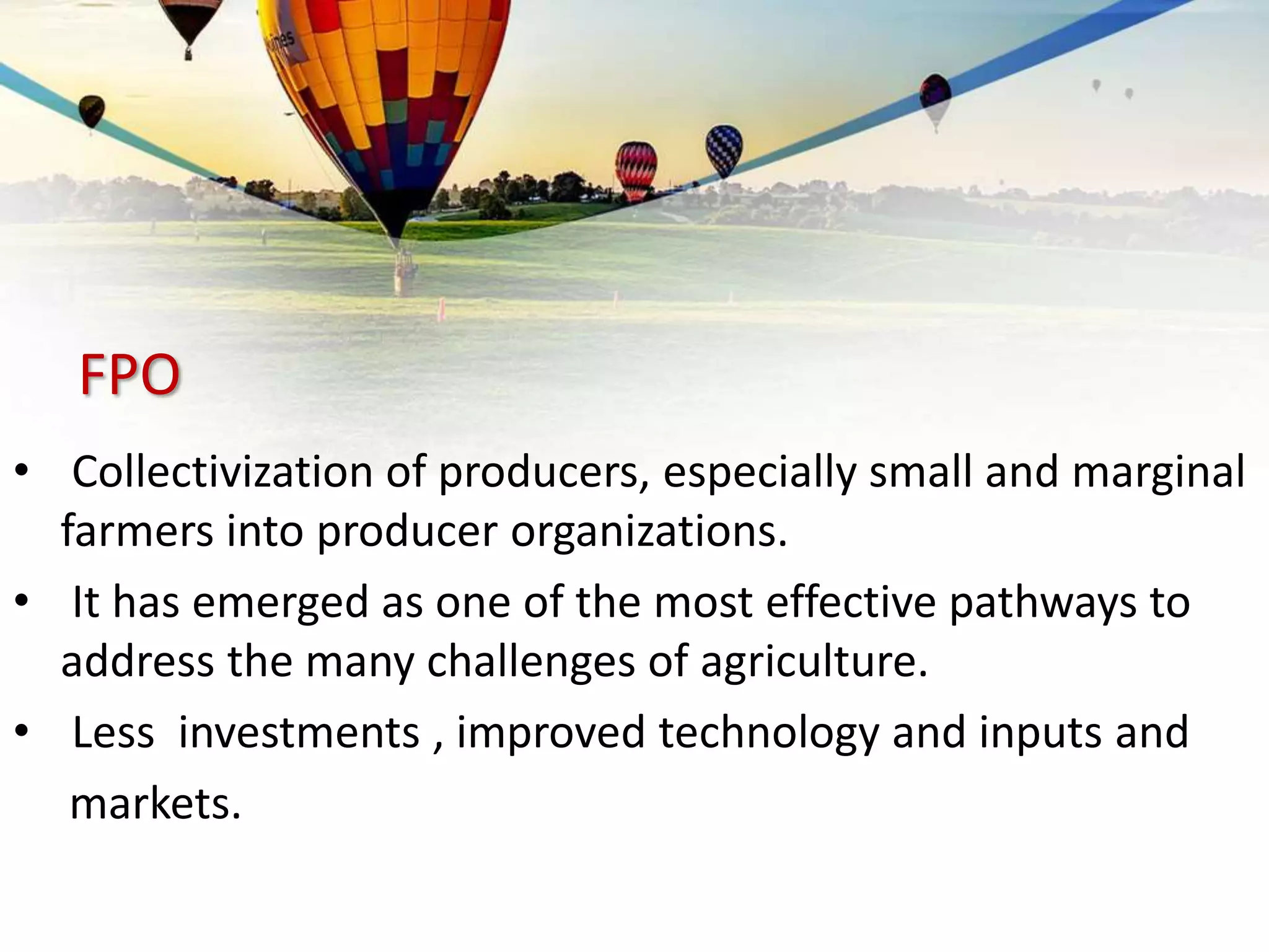 FARMERS PRODUCING ORGANISATIONS | PPTX
