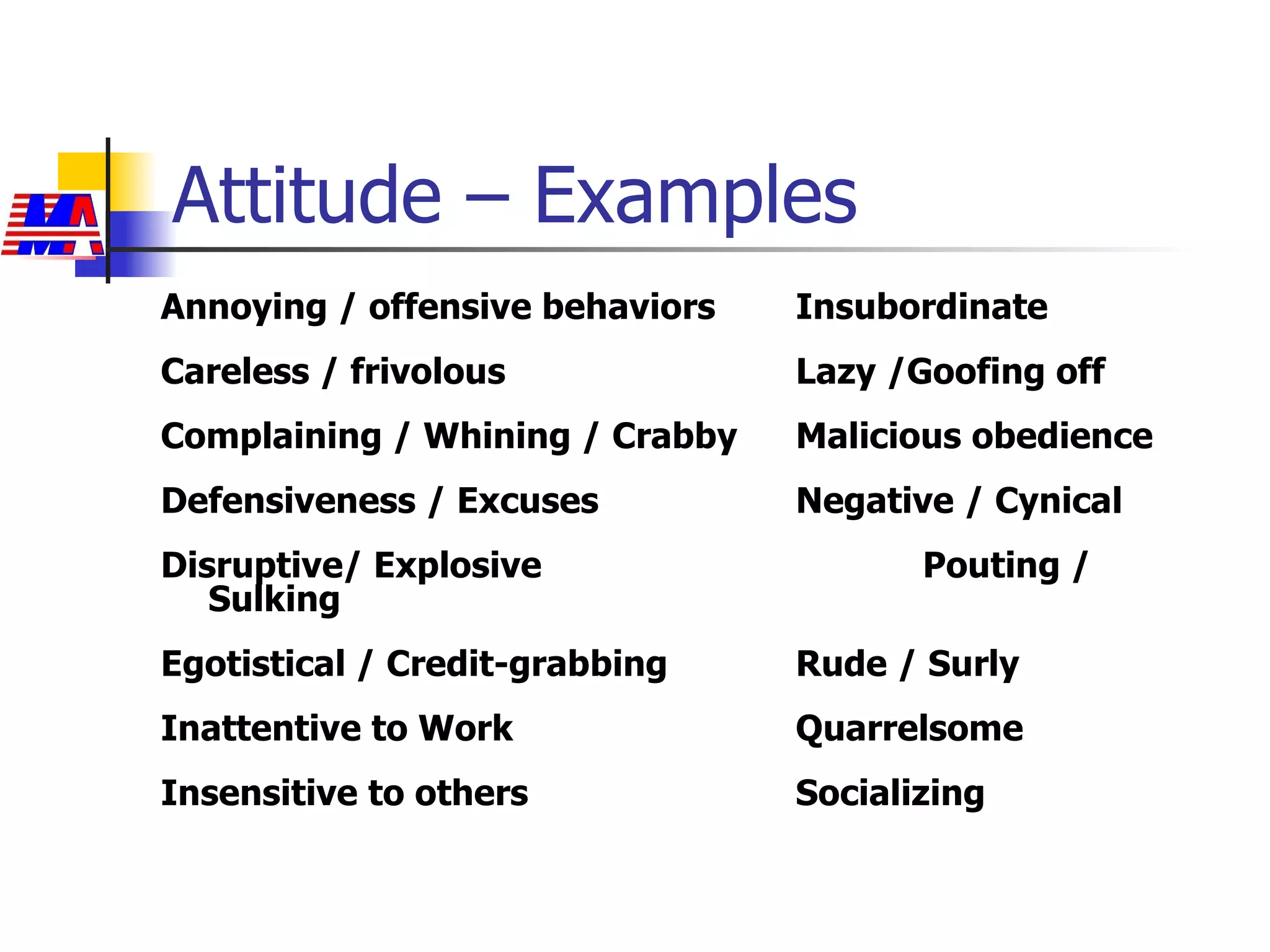 Addressing Attitude & Attendance Issues | PPS