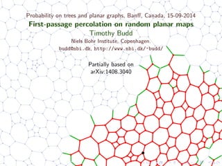 First-passage percolation on random planar maps | PPT