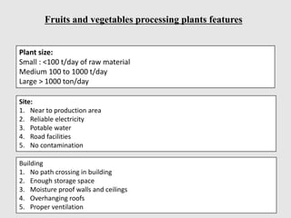Design of Food Processing Plants | PPTX