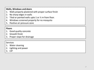 Design of Food Processing Plants | PPTX