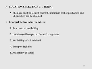 Design of Food Processing Plants | PPTX