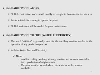 Design of Food Processing Plants | PPTX