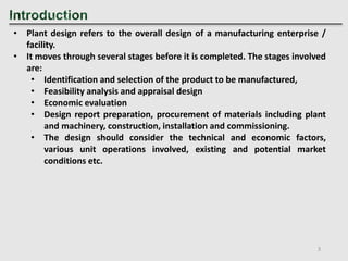 Design of Food Processing Plants | PPTX