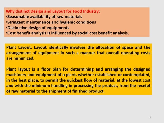 Design of Food Processing Plants | PPTX | Gardening | Home & Garden