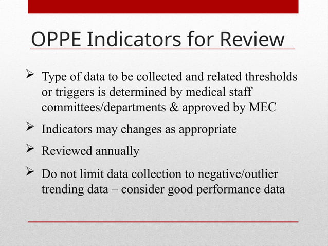 Ongoing & Focused Professional Practice Evaluation | PPTX | Healthcare ...