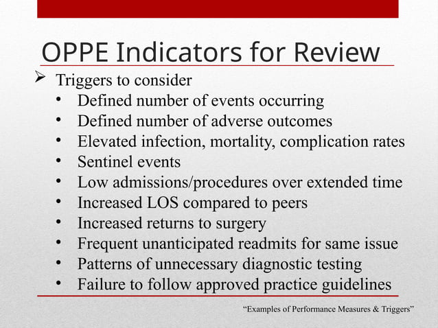 Ongoing & Focused Professional Practice Evaluation | PPTX | Healthcare ...