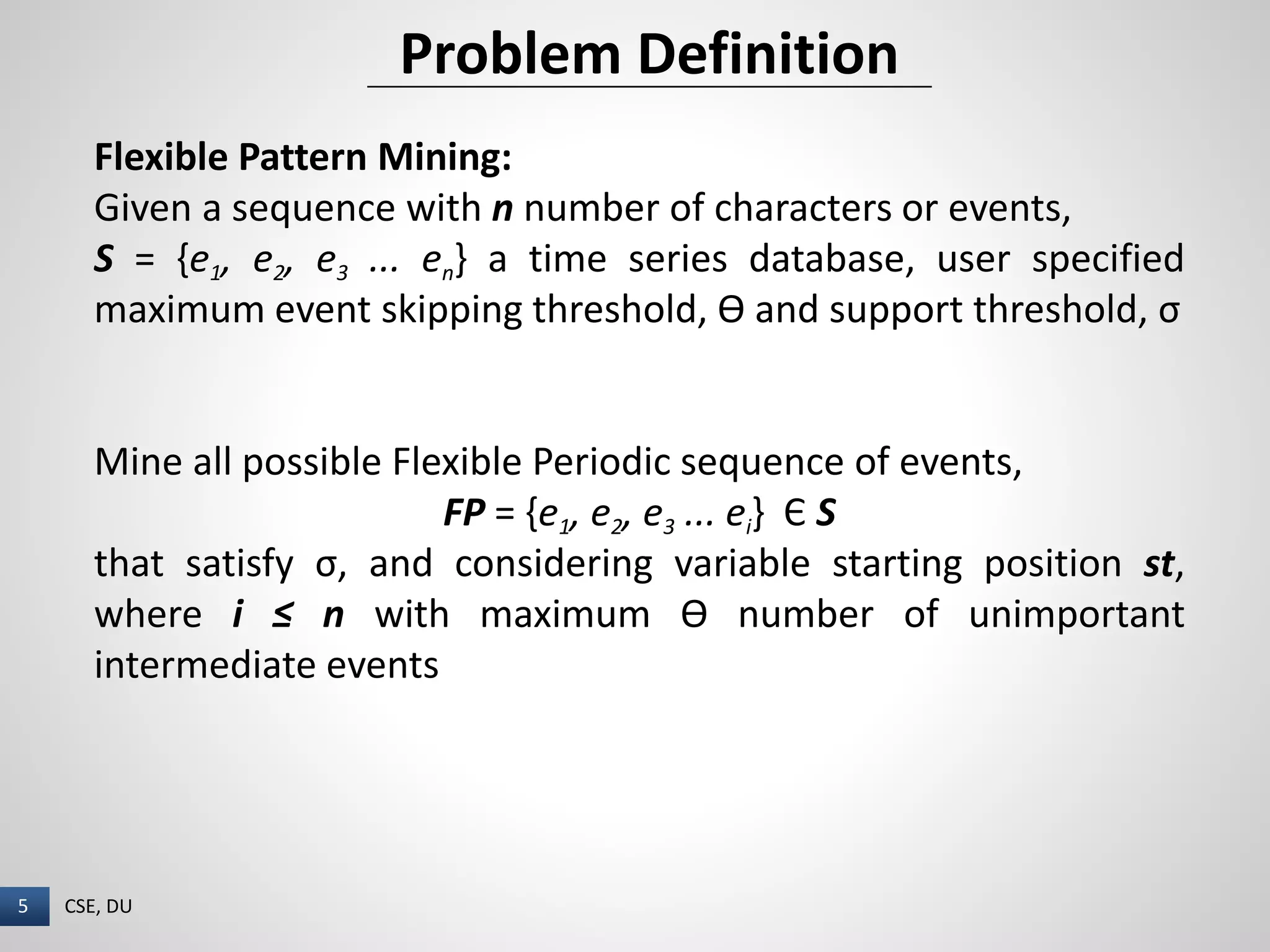 FPPM algorithm | PPTX | Databases | Computer Software and Applications