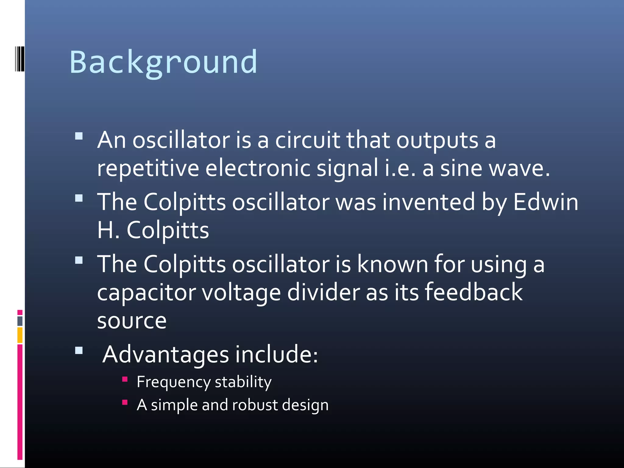 Colpitts Oscillator | PPT