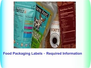 It's about packaging materials & how it's done. | PPT