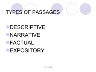 READING COMPREHENSION | PPT