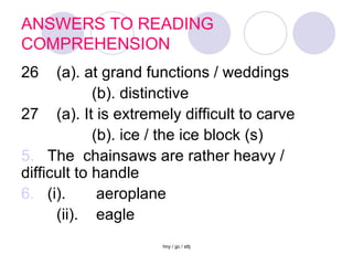 READING COMPREHENSION | PPT
