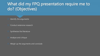 FPQ Presentation Template for A level students | PPTX