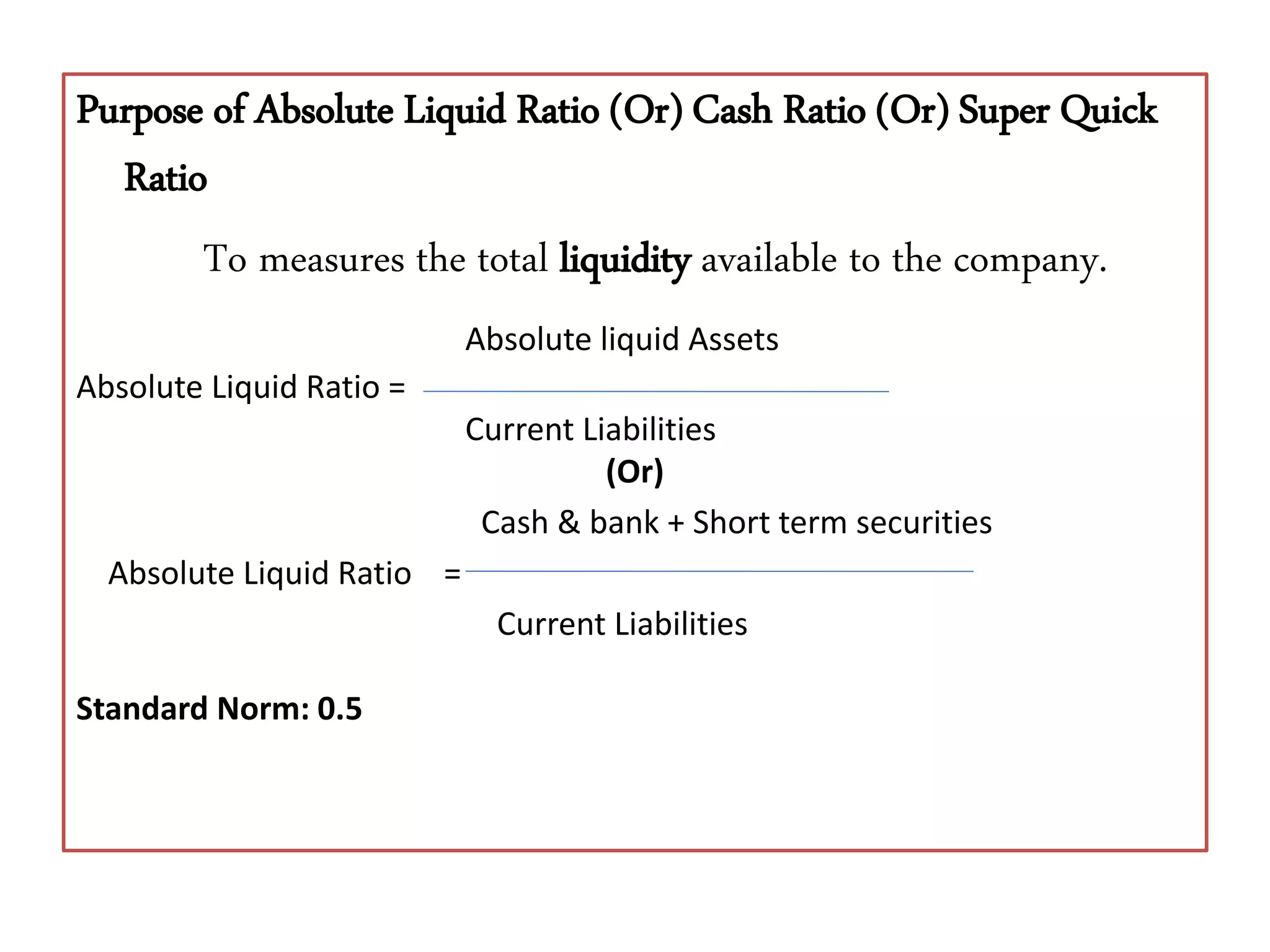 Ratio Analysis | PPTX | Stocks and Bonds | Personal Investing