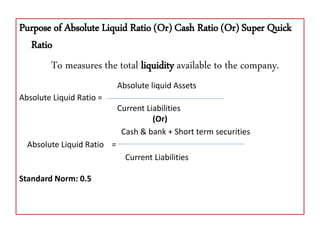 Ratio Analysis | PPTX | Stocks and Bonds | Personal Investing