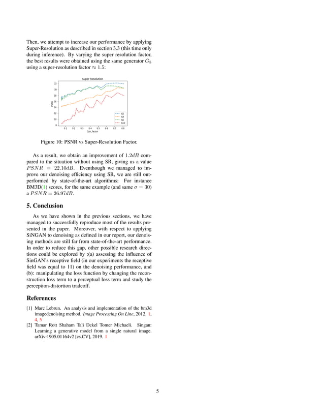 SinGAN for Image Denoising | PDF