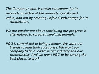 P&G Company | PPT