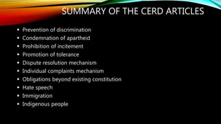 Convention on the Elimination of All Forms of Racial Discrimination ...