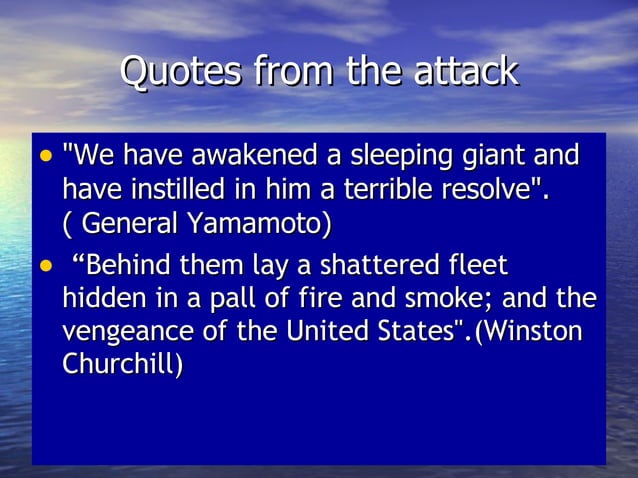 The attack on Pearl Harbor | PPT